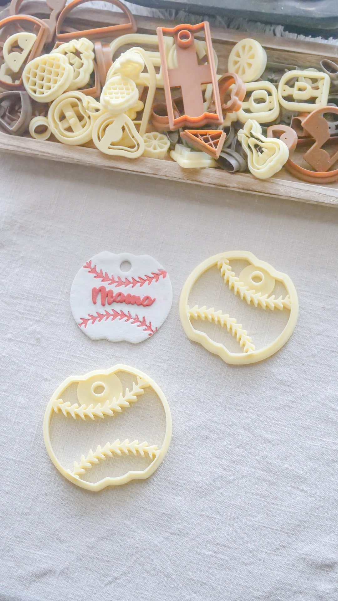 3D Printed Polymer Clay Cutter Set: Tumbler Name Tag & Straw Charm - Etsy