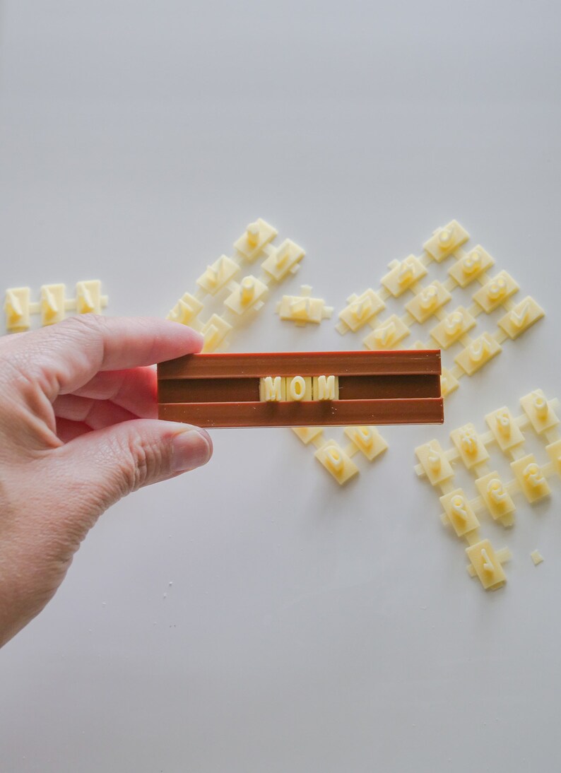 Alphabet Stamp Set: Clay Letter Stamps With Handle - Etsy