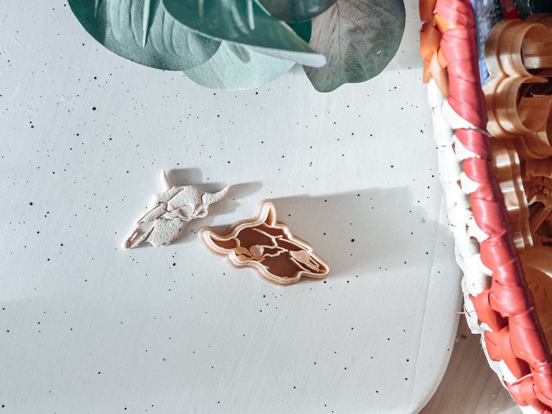 Cow, Skeleton Skull, Polymer Clay Cutter, Polymer Clay Tools - Etsy