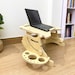 Laptop Desk for Comfortable Lying or Sitting, Eases Neck and Back ...