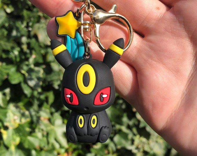 Umbreon Pokémon Keyring Keychain Bag Charm Pokemon Gift Idea Kawaii ...