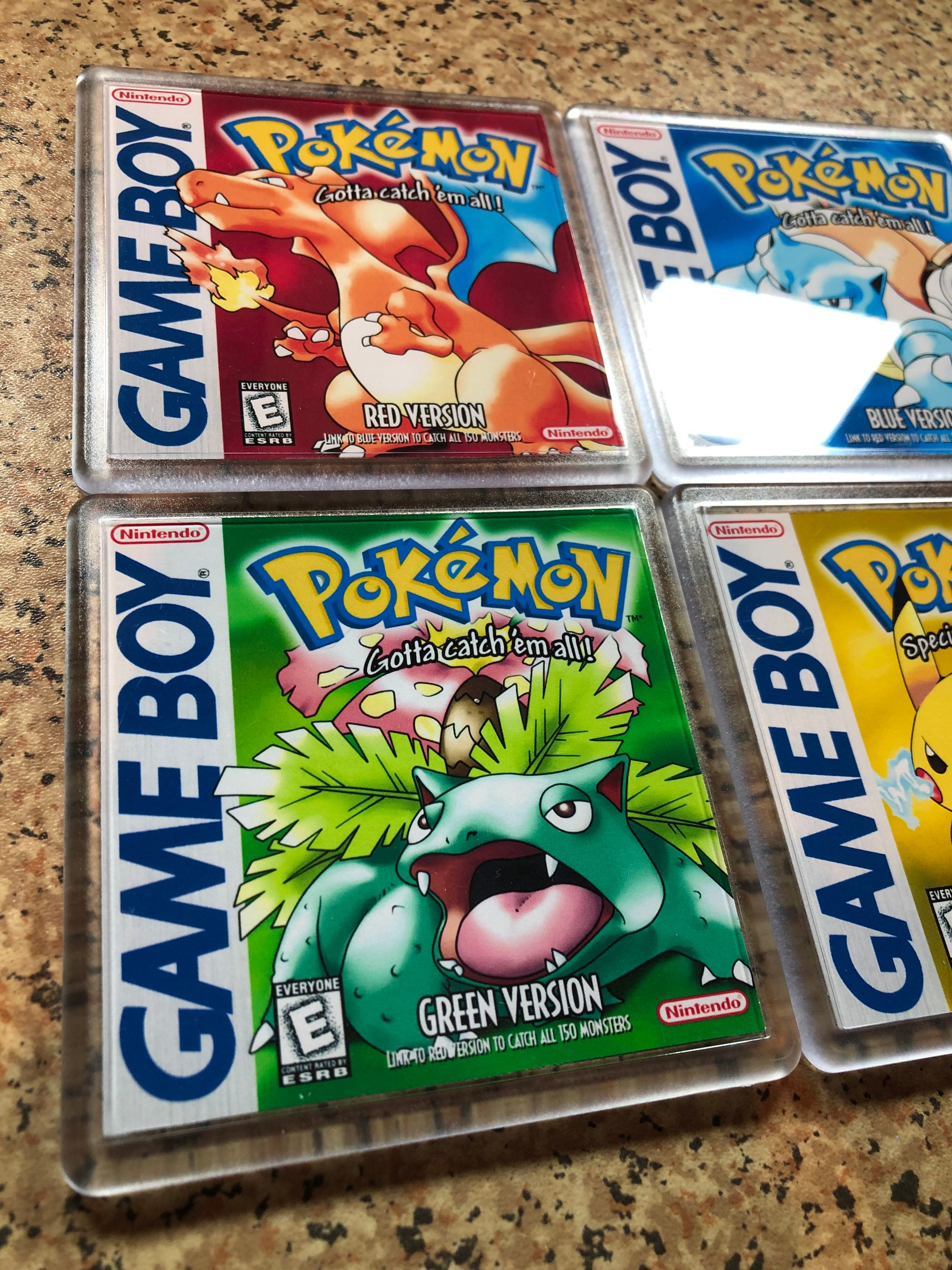 Pokémon Gameboy Color Coasters Retro Collection Pokémon Red - Etsy