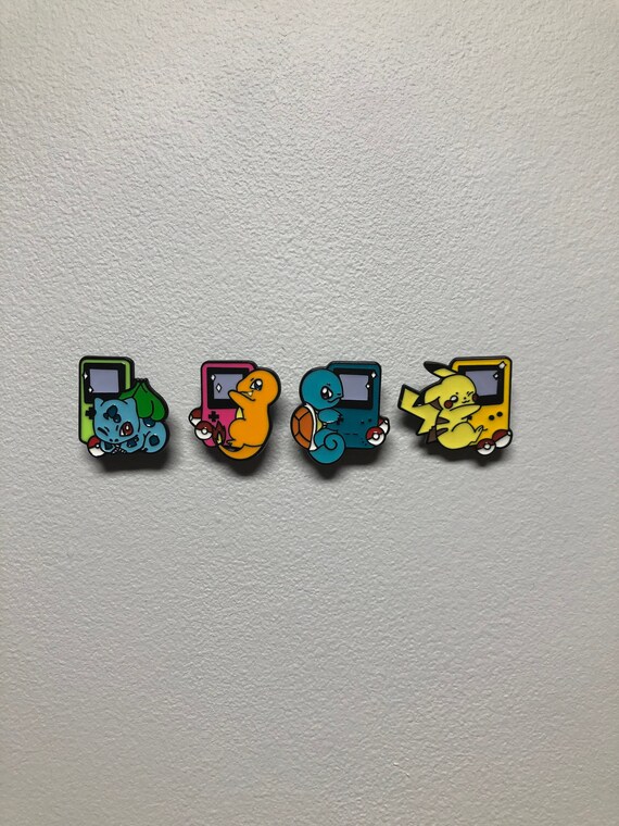 Pokémon Enamel Pin Badge Pikachu Bulbasaur Charmander Squirtle - Etsy