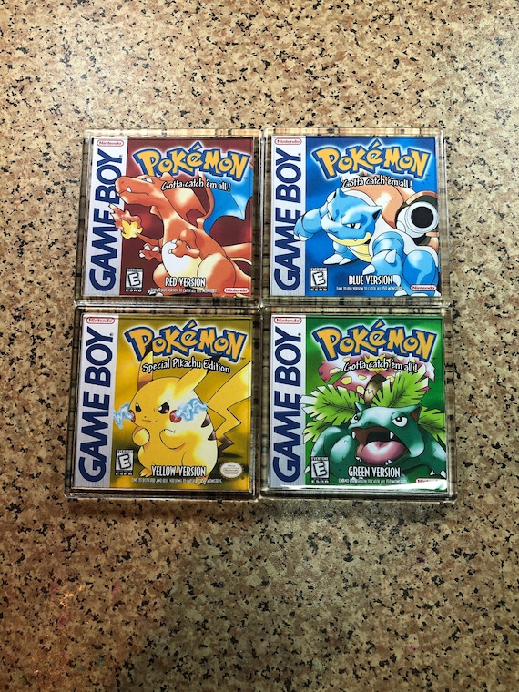 Pokémon Gameboy Color Coasters Retro Collection Pokémon Red | Etsy