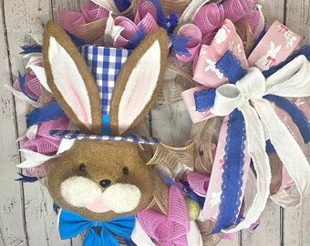 Bunny Head Wreath | Etsy