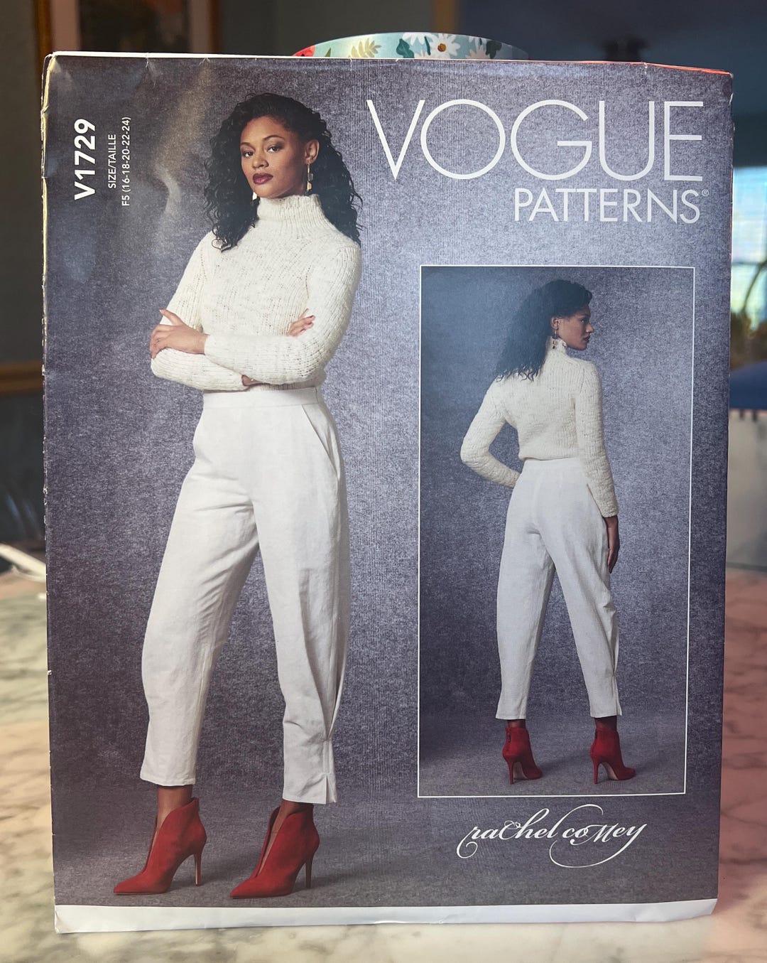 Vogue V1729 Rachel Comey Pants Pattern. Size F5 (16-24). Original ...