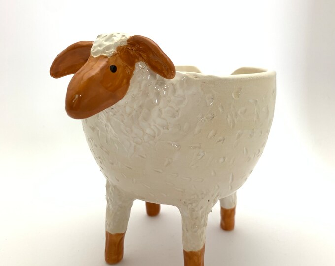 Handmade Ceramic White Sheep Yarnbowl, Custom Listing for Aurélie - Etsy