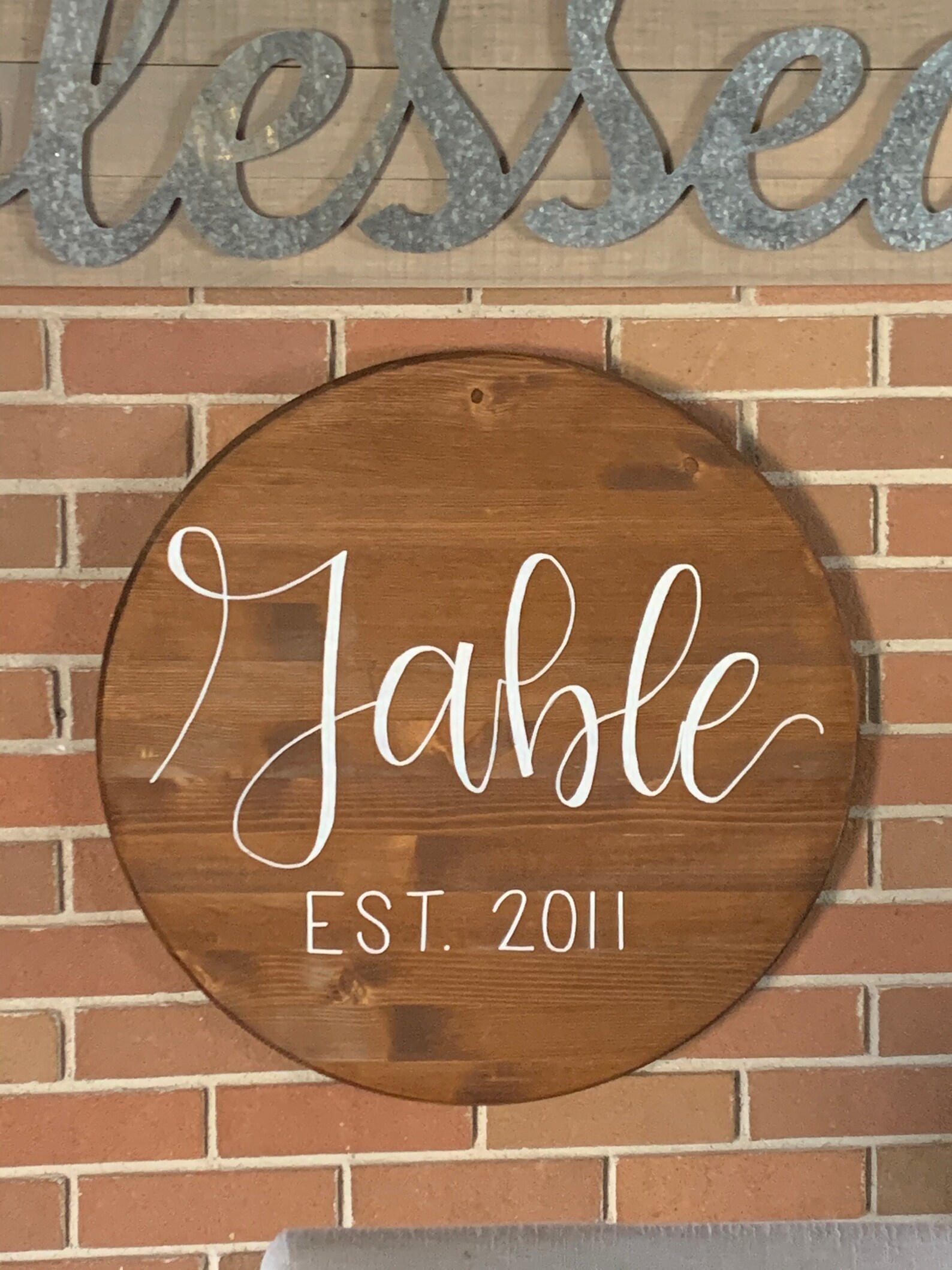 Customized Est. Sign | Etsy