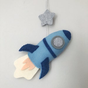 Space Nursery Decor, Outer Space Theme Decor for Kids, Rocket Hanging ...