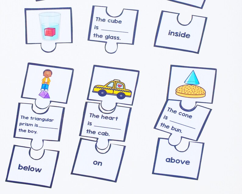 2D and 3D Shapes and Positions Task Cards - Etsy