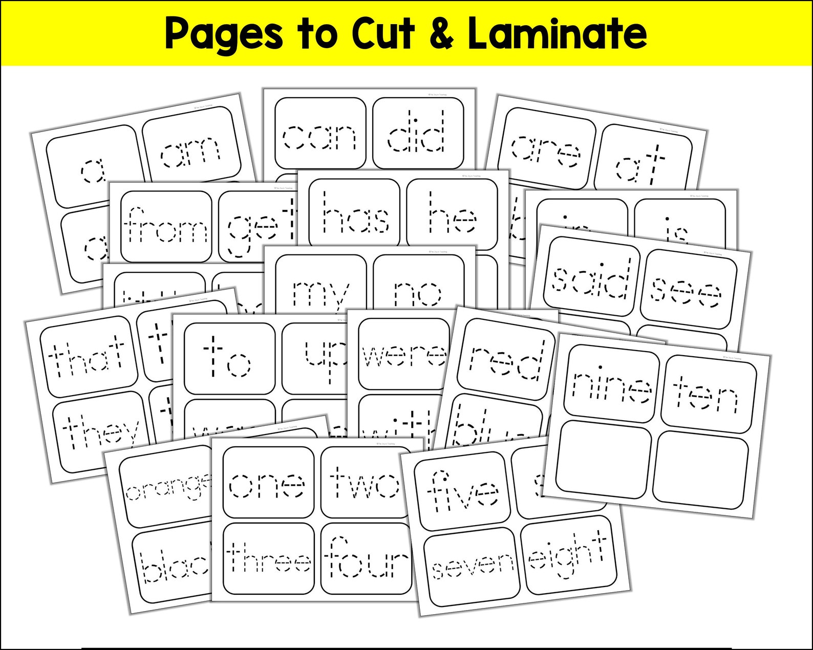 Tracing Sight Words Worksheet- Literacy Center Activity - Etsy