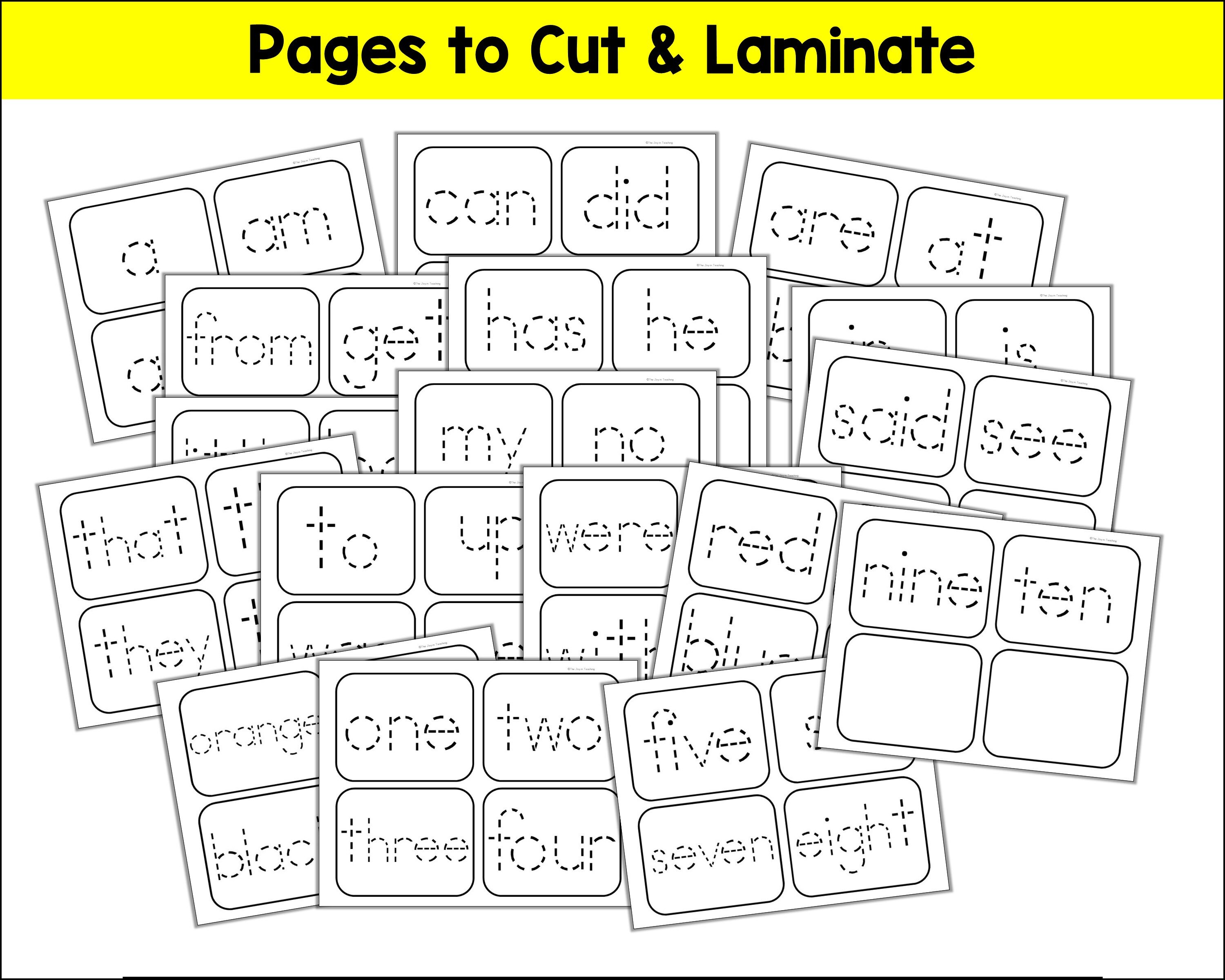 Tracing Sight Words Worksheet- Literacy Center Activity - Etsy