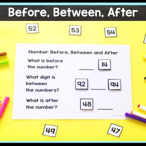 Number Math Center Activity - Etsy