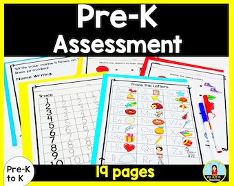 Pre-k Skills Assessment (fillable), Preschool, Assessment, Prek ...