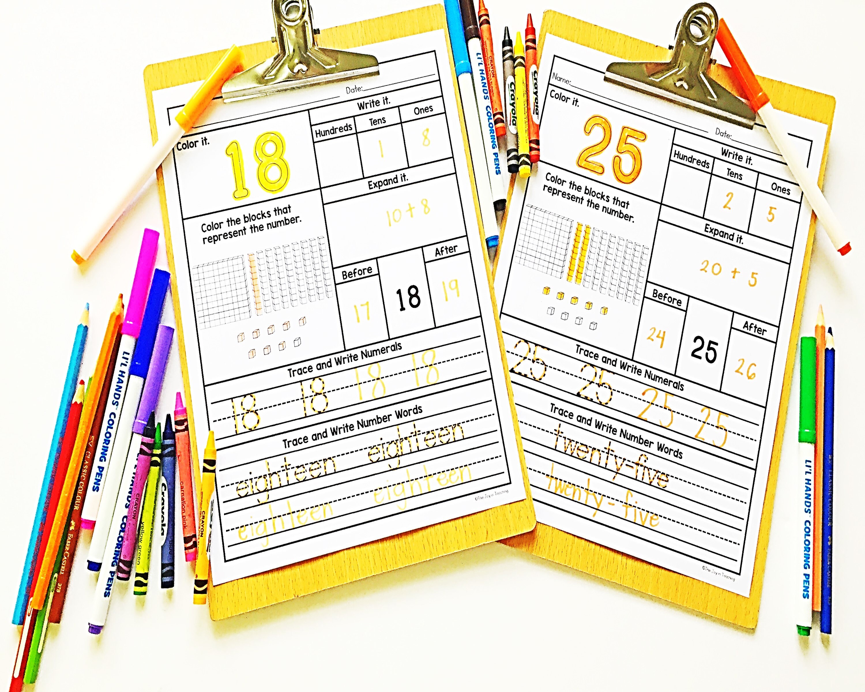 Number Sense Numbers 1-120 Worksheet - Etsy