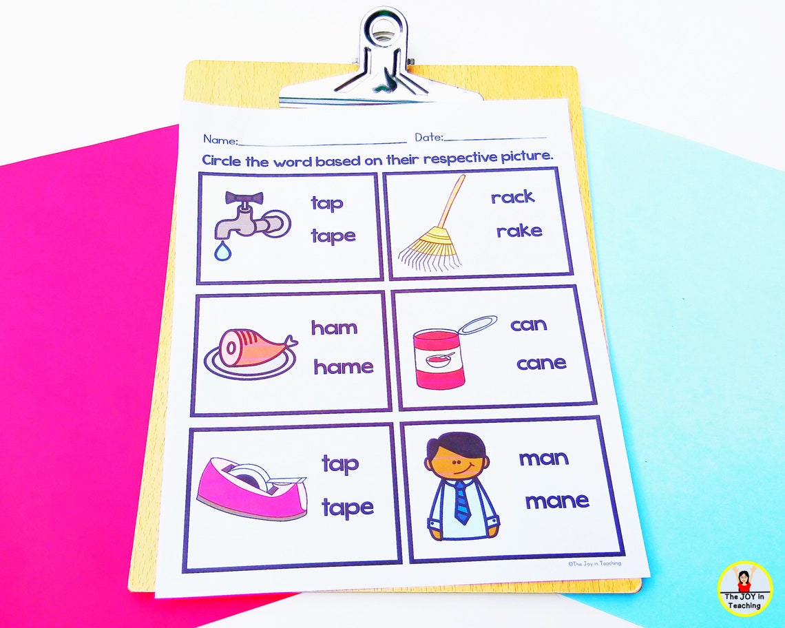 Short Vowel and Long Vowel Identification - Etsy