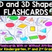 2D and 3D Shapes Flashcards - Etsy