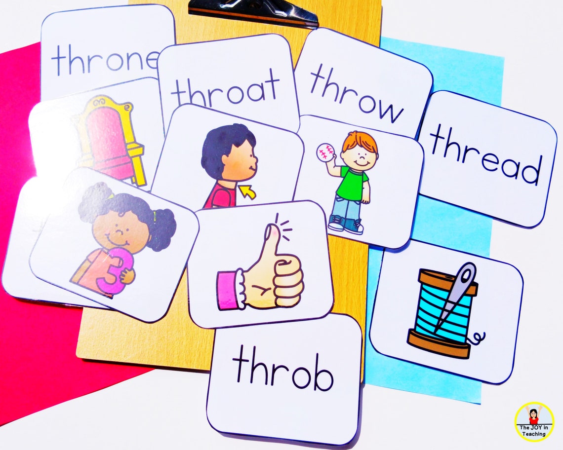 Trigraph Word and Picture Flashcards - Etsy