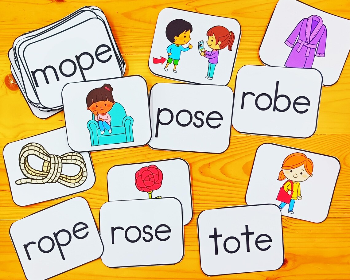 CVCE Word and Picture Flashcards - Etsy