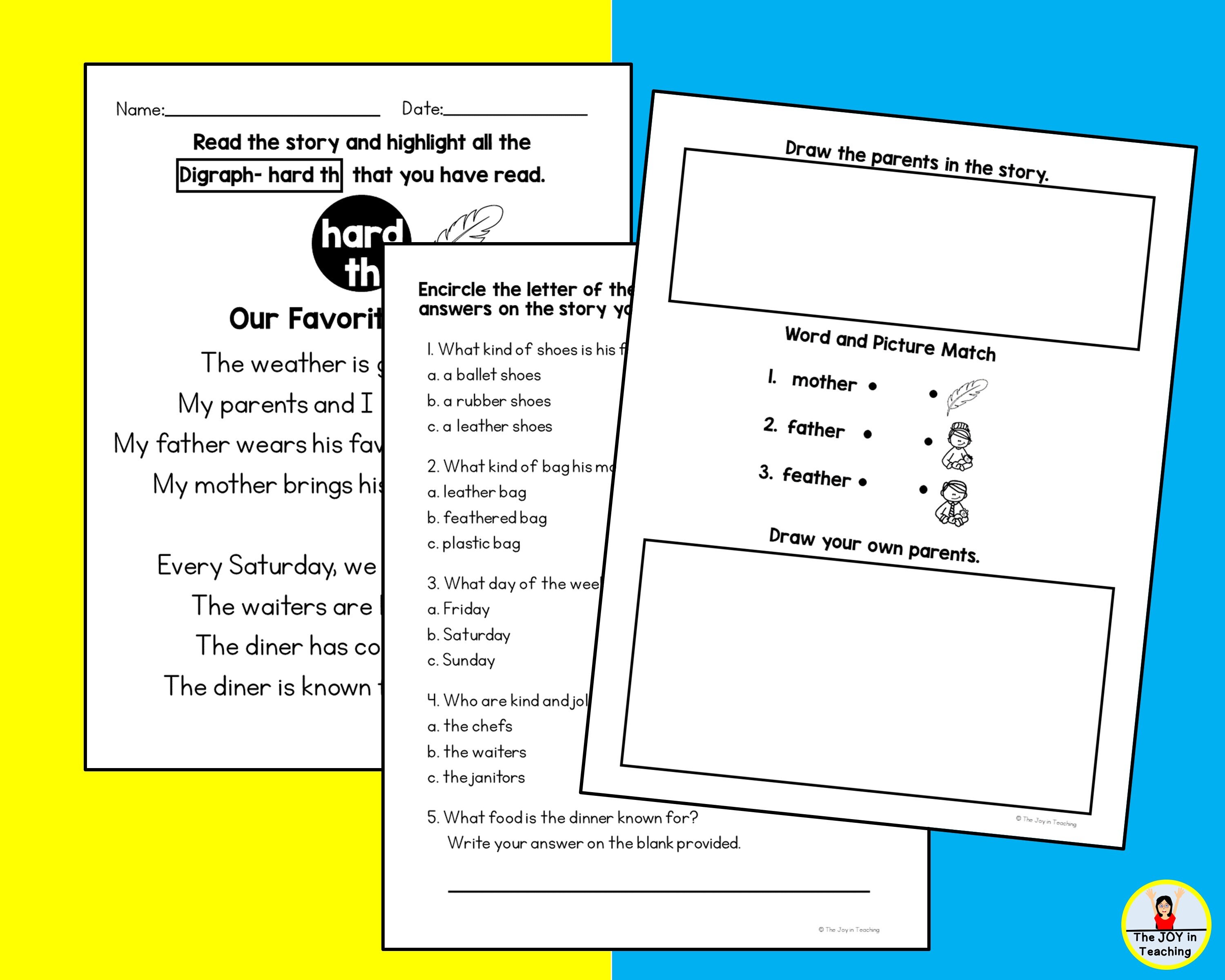 Digraph Reading Comprehension Passage - Etsy