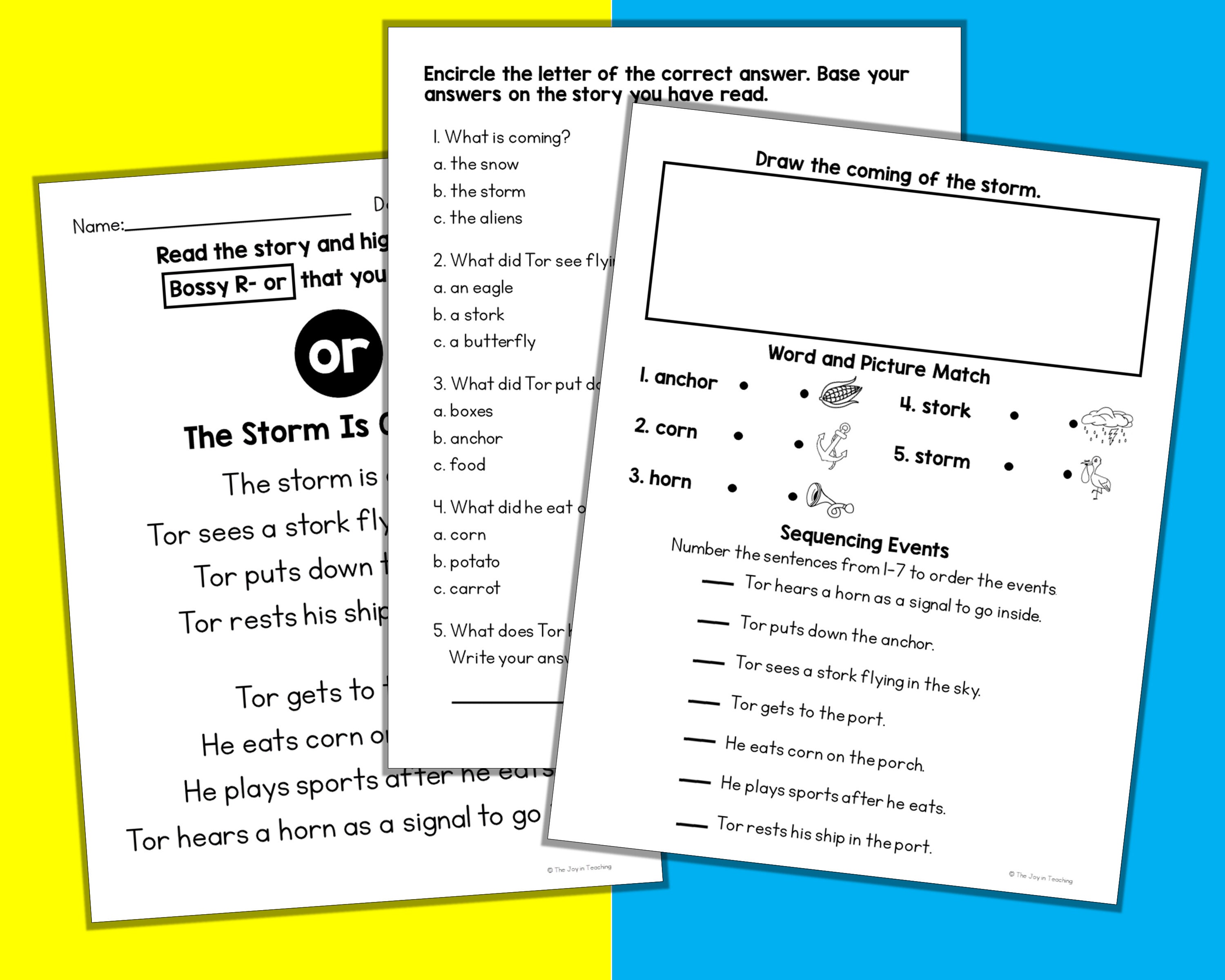 R-controlled Vowel Reading Comprehension Passage - Etsy