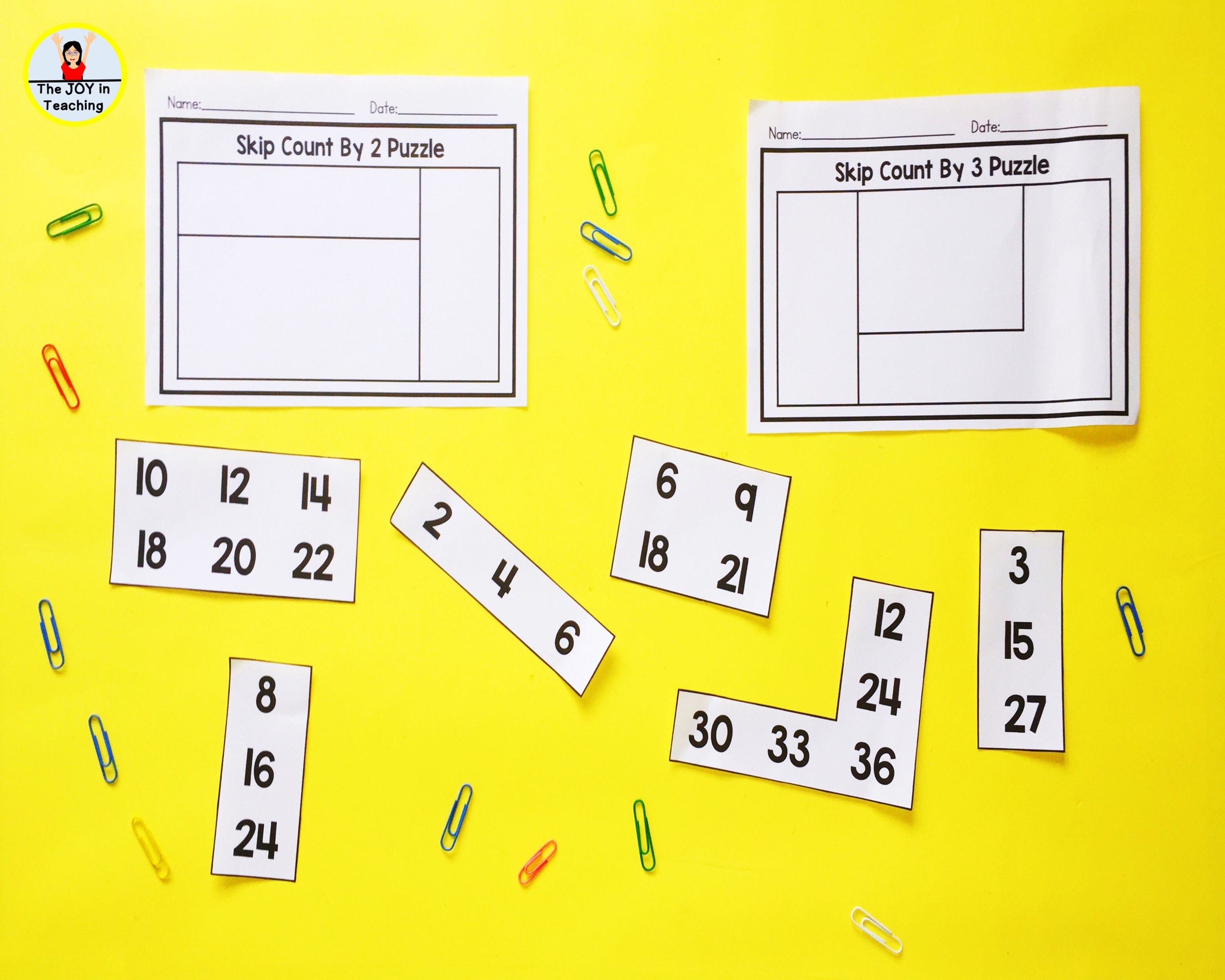 Skip Counting Puzzle Activity - Etsy UK