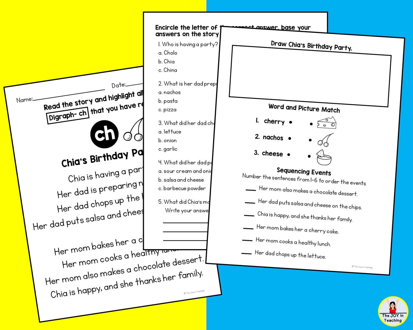 Digraph Reading Comprehension Passage - Etsy