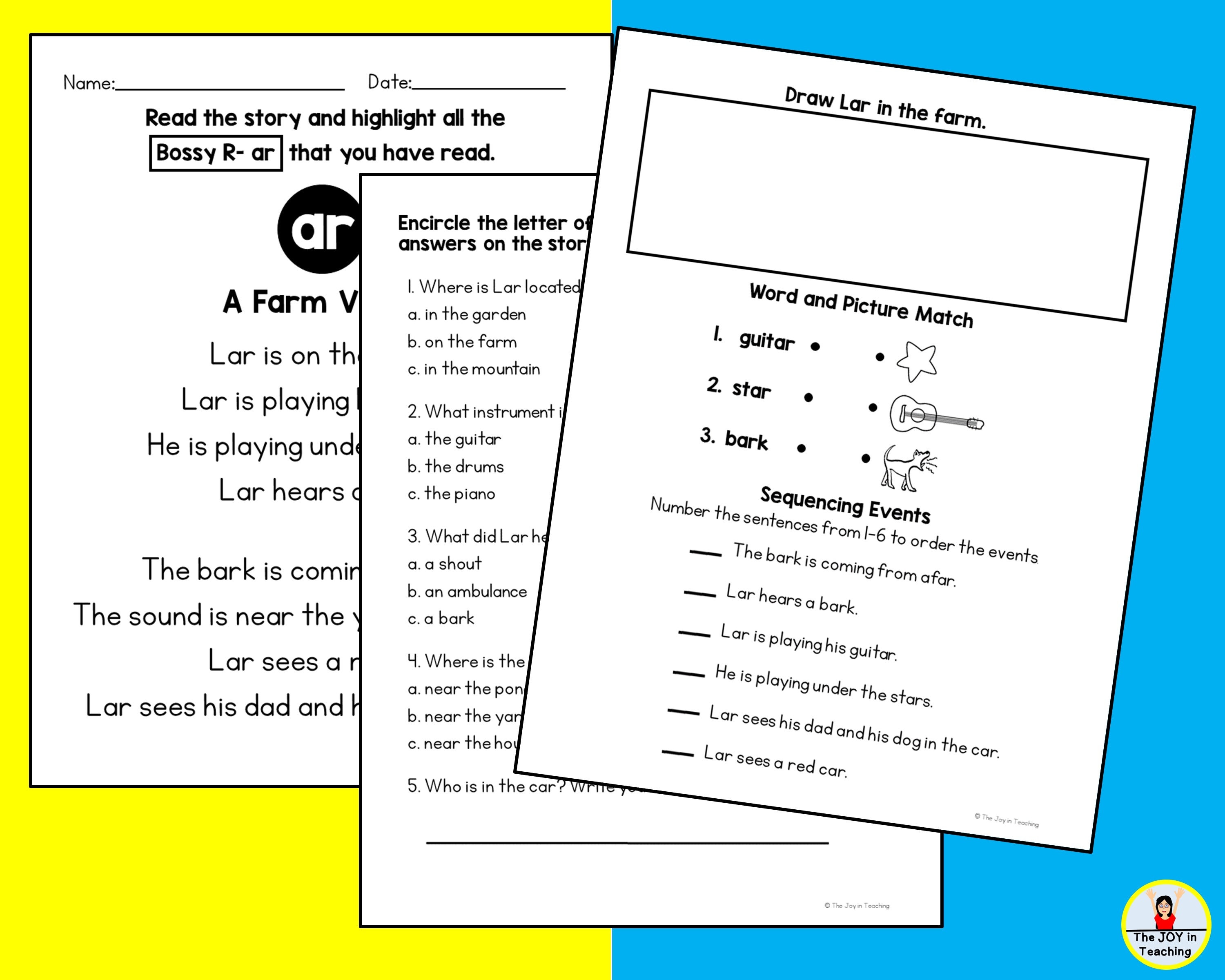 R-controlled Vowel Reading Comprehension Passage - Etsy