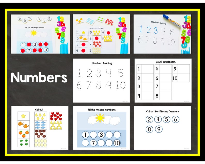 Preschool Learning Binder - Toddler Learning Binder Printable - Etsy