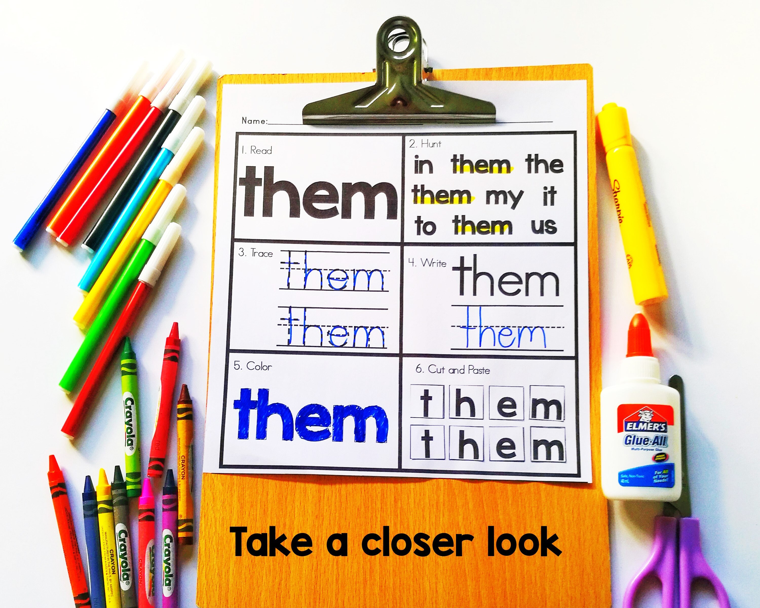 Personal Pronouns Sight Words Worksheet - Sight Words Fluency Printable ...