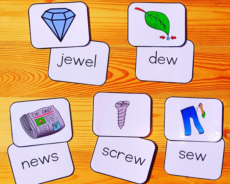 Diphthong Flashcards - Etsy