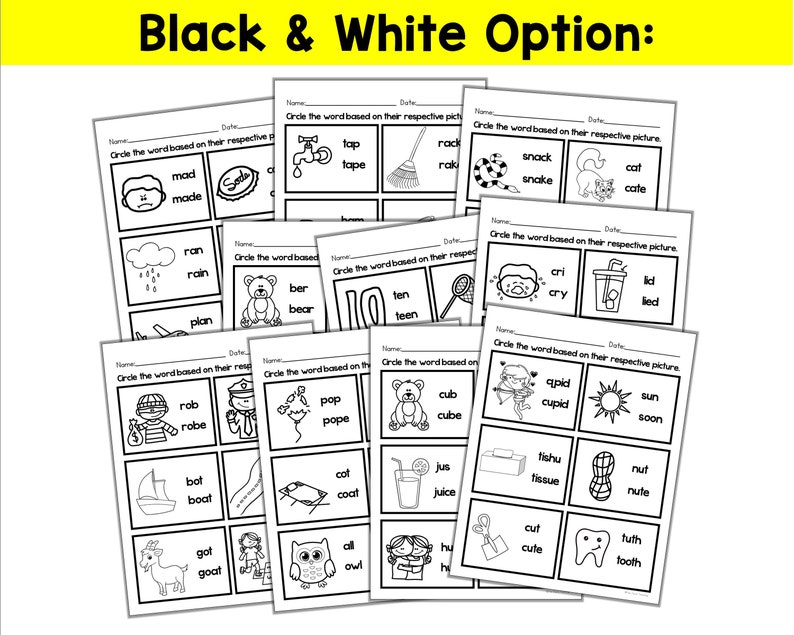 Short Vowel and Long Vowel Identification - Etsy