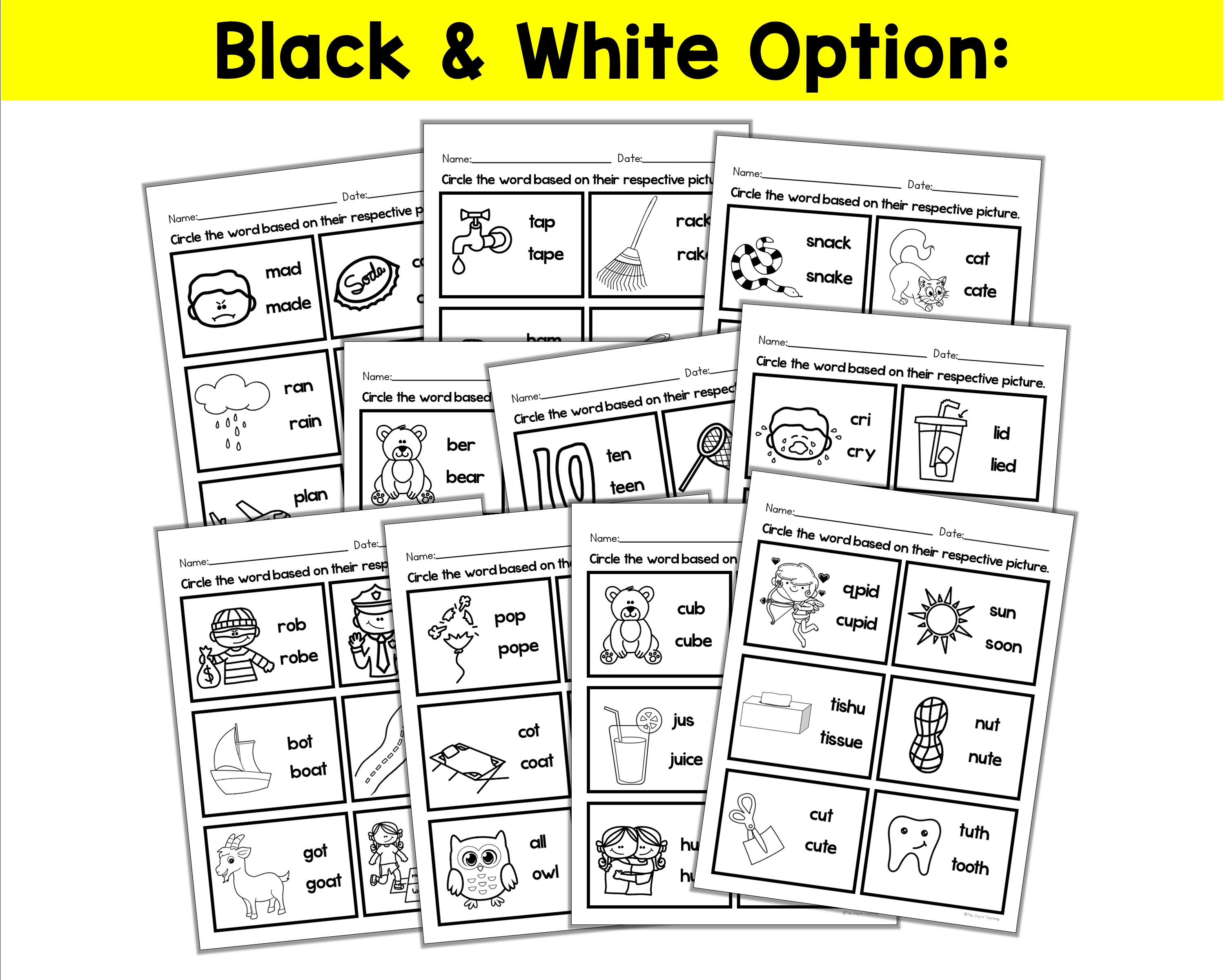 Short Vowel and Long Vowel Identification - Etsy