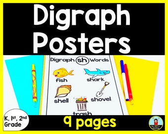 Classroom Resources | Digraph Anchor Charts | Phonics Posters | Digital ...