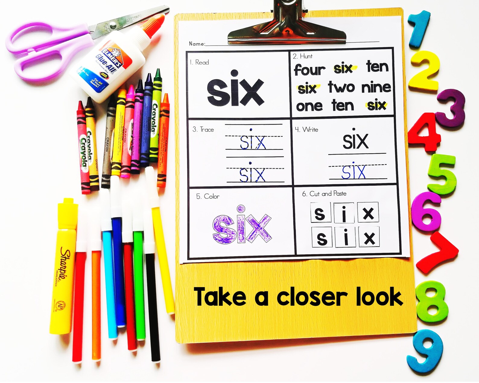 Number Words 1-10 Sight Words Worksheet-sight Words Fluency - Etsy