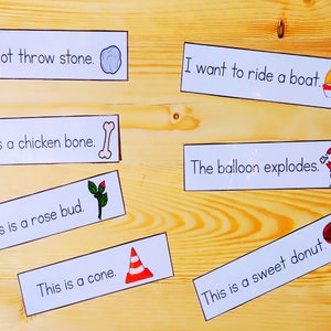 Long Vowel Sentence Flashcards - Etsy