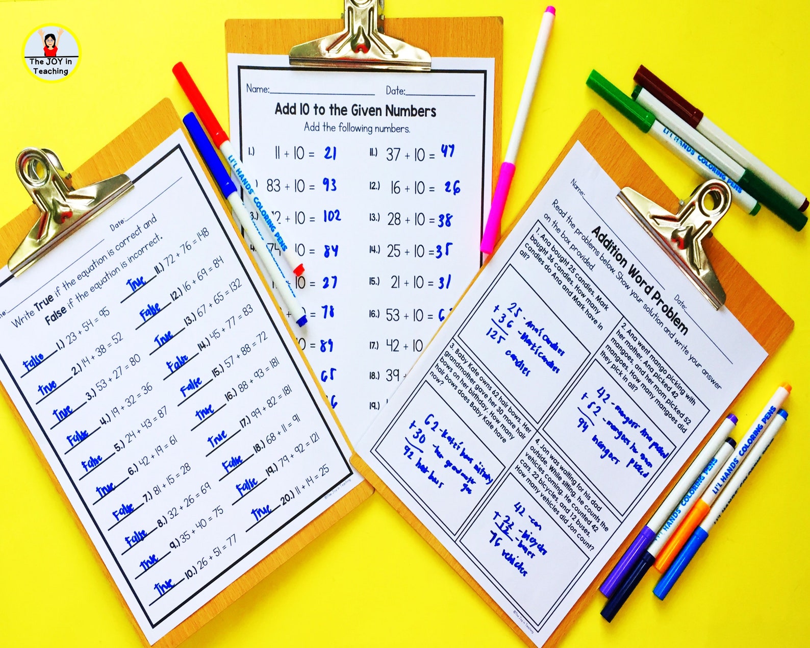 2-digit Addition Worksheet - Etsy