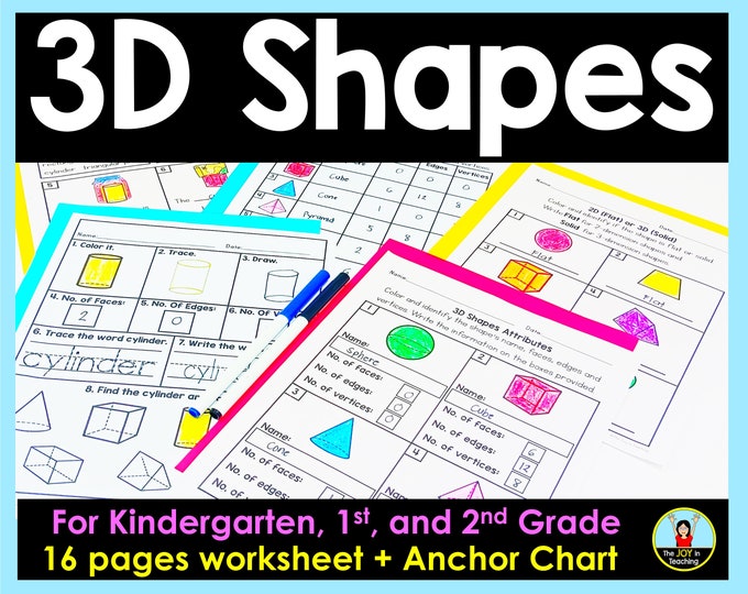 2D and 3D Shapes Task Cards - Etsy Canada