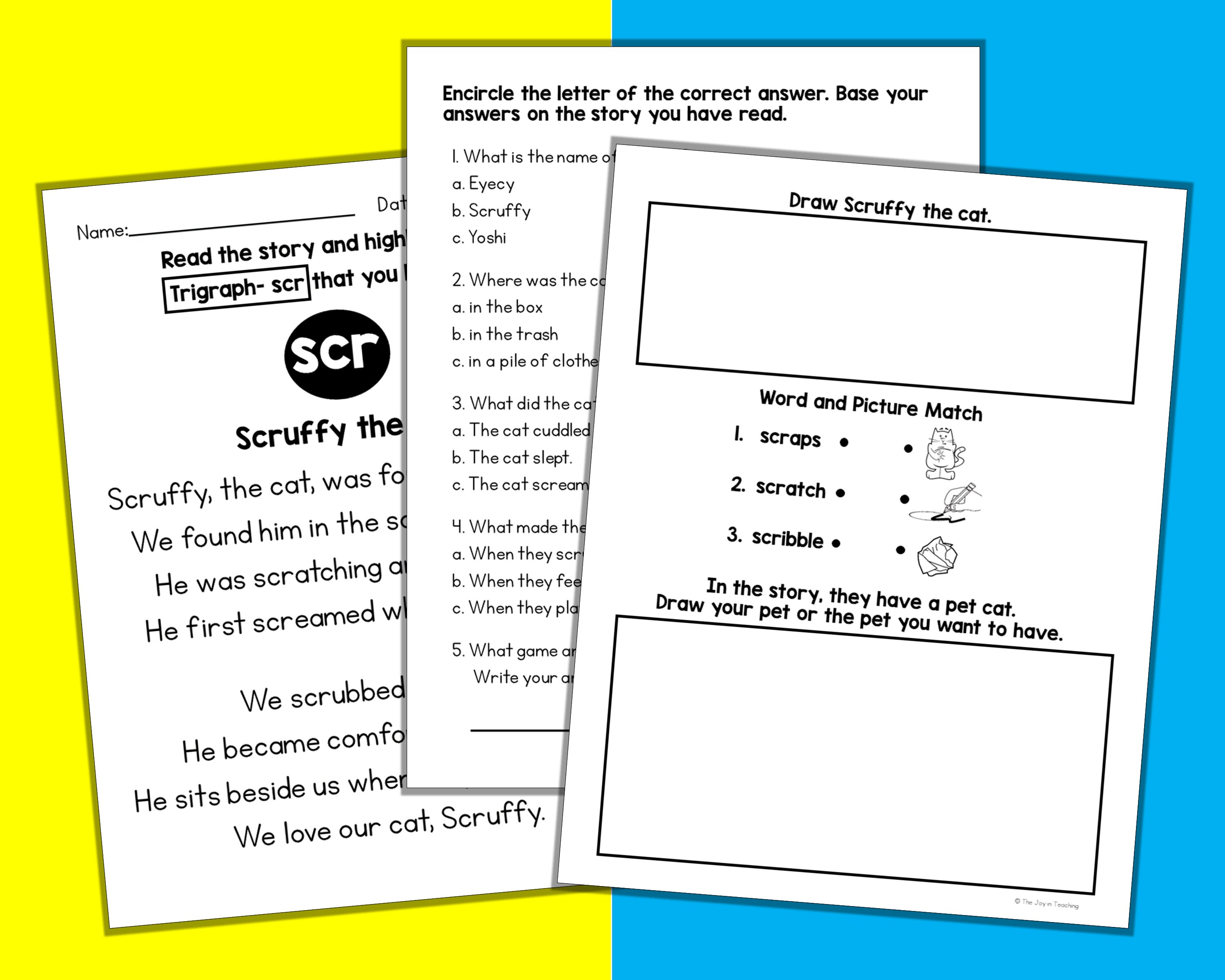 Trigraph Reading Comprehension Passage - Etsy