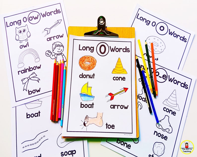 Long Vowel Coloring Pages - Etsy