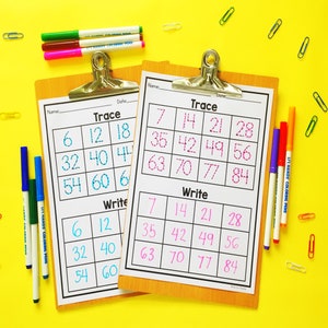 Skip Counting Tracing and Writing Worksheet (Download Now) - Etsy