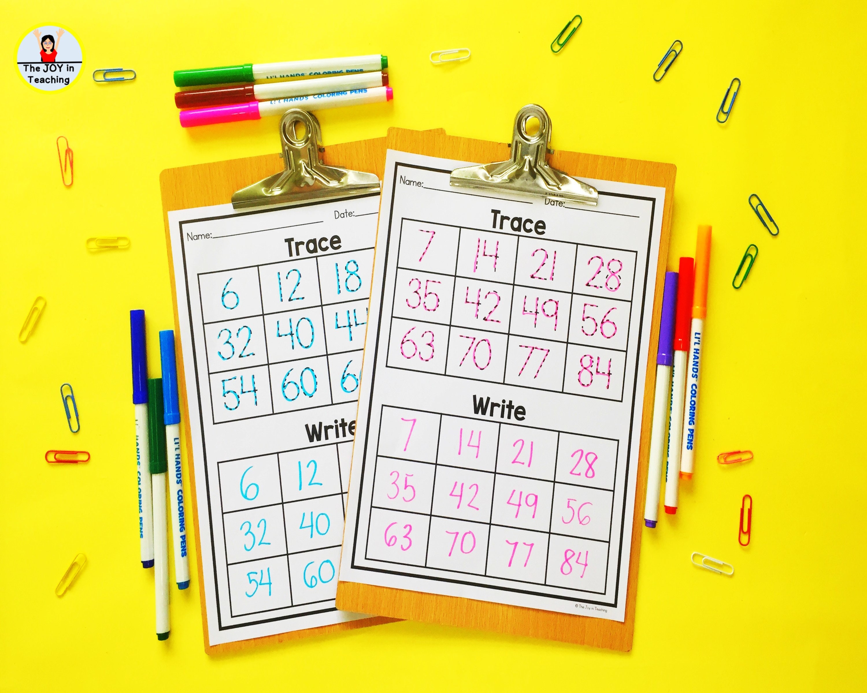 Skip Counting Tracing and Writing Worksheet (Download Now) - Etsy