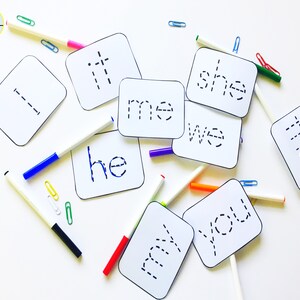 Tracing Sight Words Worksheet Literacy Center Activity - Etsy
