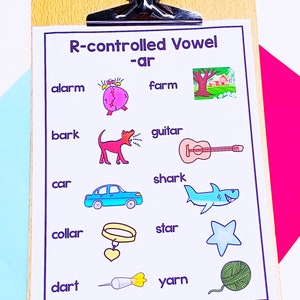 R-controlled Vowel Anchor Chart - Bossy R Anchor Chart - Etsy