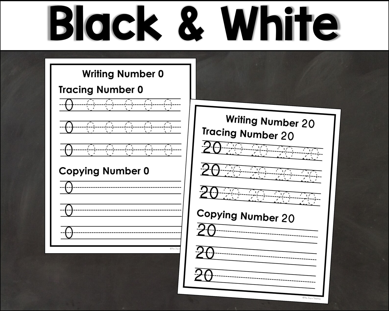 Numbers 0-20 Tracing and Writing Worksheet - Etsy