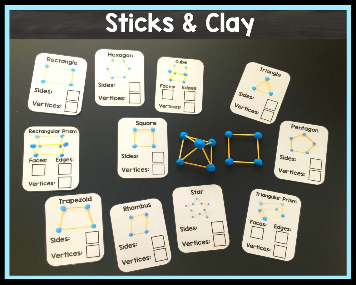 Building 2D and 3D Shapes Activity - Etsy