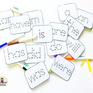 Tracing Sight Words Worksheet Literacy Center Activity - Etsy