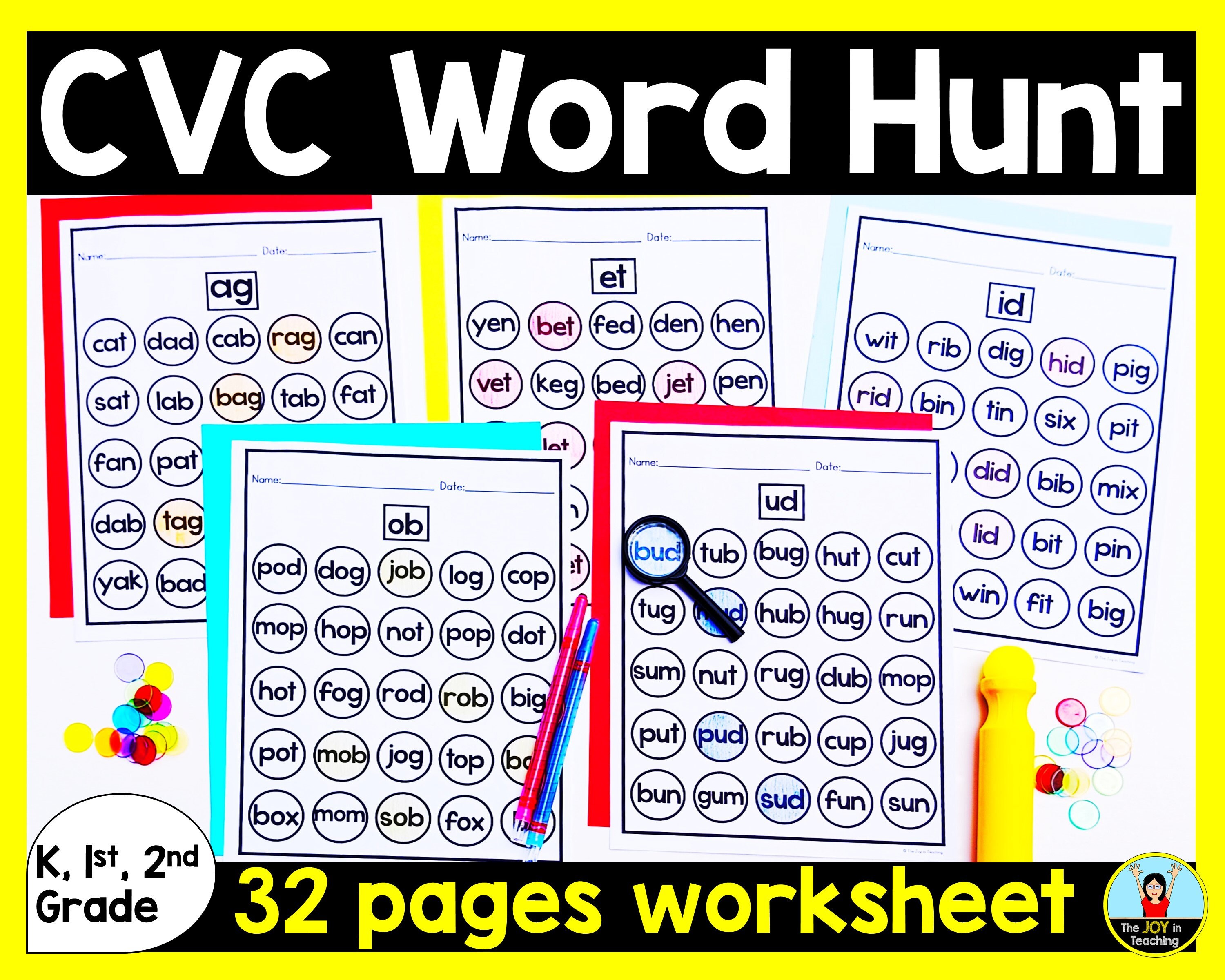 CVC Word Hunt - Etsy
