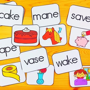 CVCE Word and Picture Flashcards - Etsy