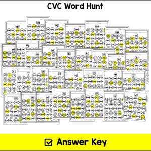 CVC Word Hunt - Etsy